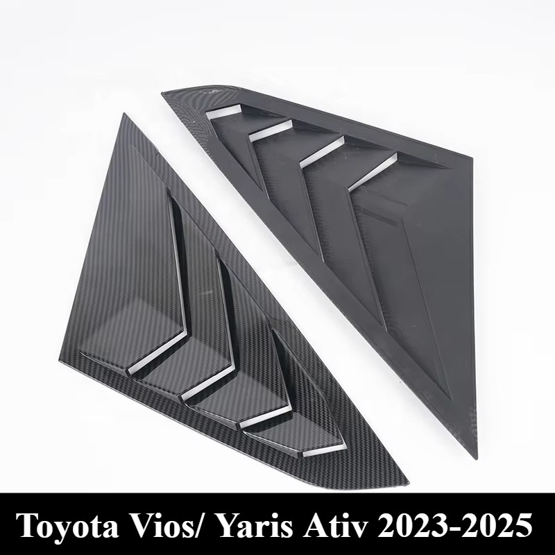 Toyota Vios/ Yaris Ativ 2023-2025 Rear Side Louver Cover Window ...