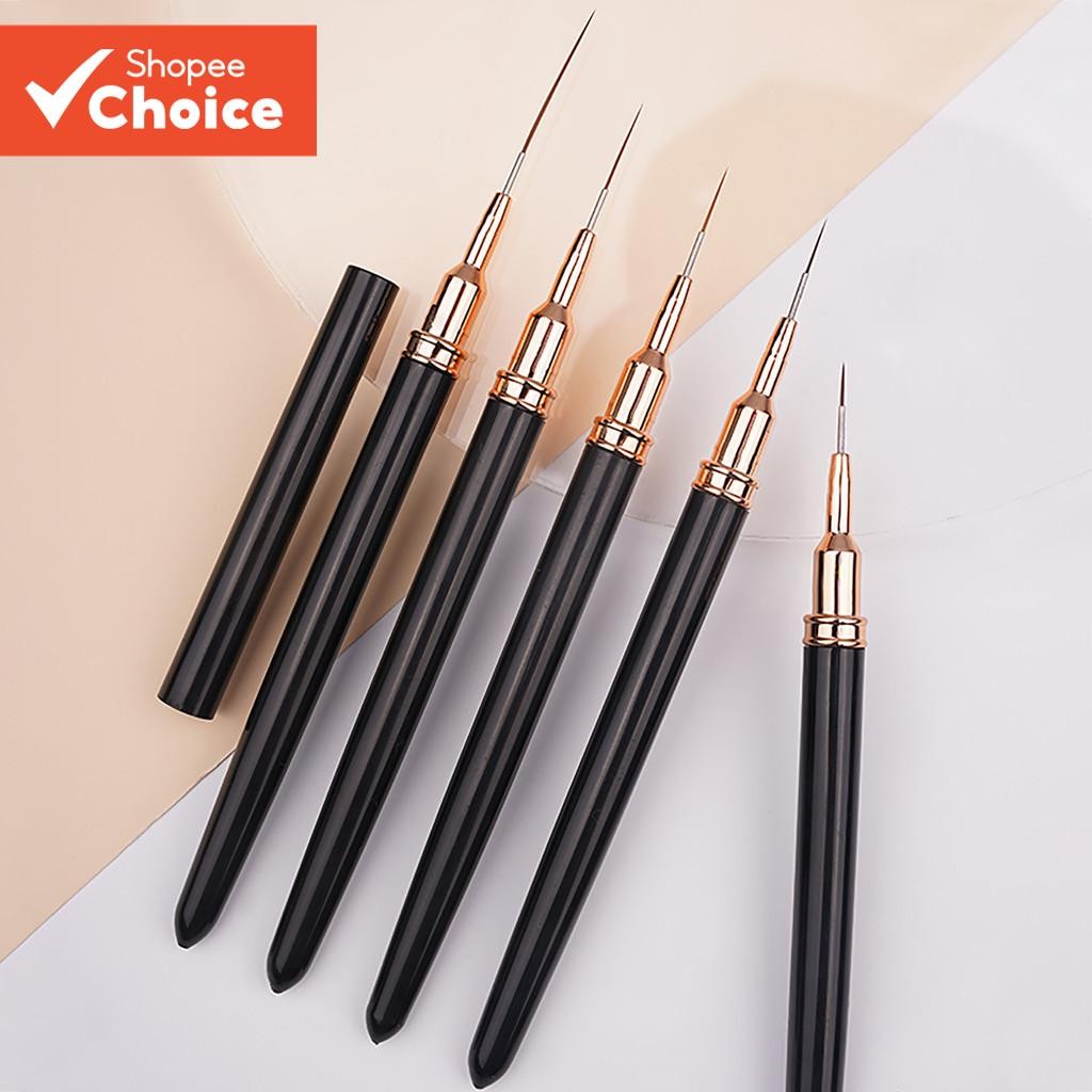 5 Piece Set Manicure Brush Set Manicure Ultra-Fine Line Drawing Pen ...