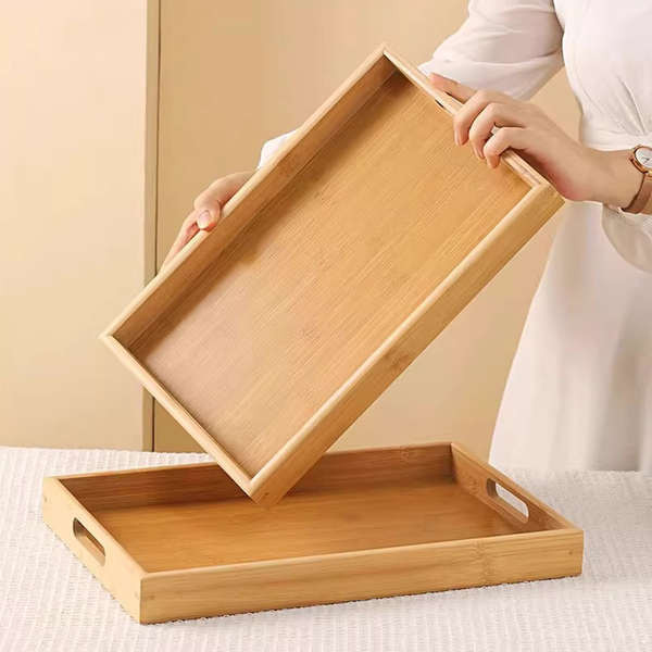 desert tray dessert table display set Palet kayu, dulang buluh segi ...