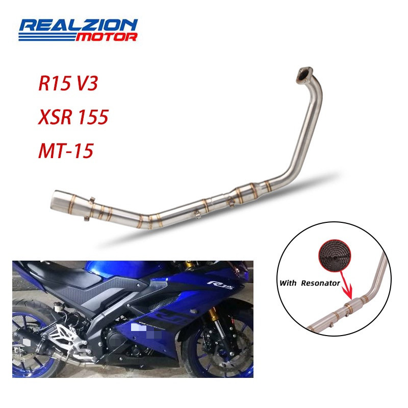 REALZIONMOTOR Elbow Exhaust For Mt 15 Xsr 155 R15 V3 Mt-15 Mt15 Xsr155 ...