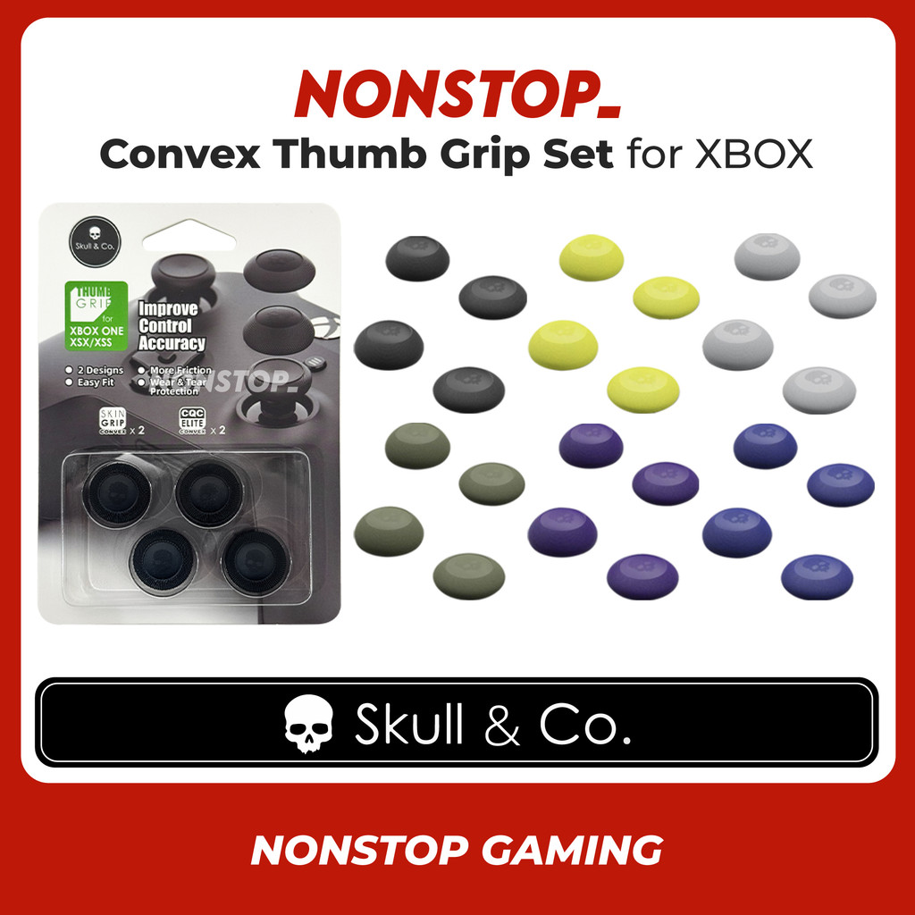 Skull & Co Convex XBOX SERIES/ ONE Controller Thumb Grip Set Joystick ...