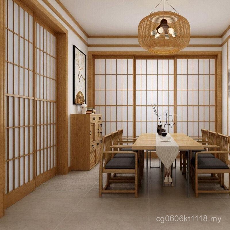 Sliding Door Sliding Door Camphor Grille Japanese Style Door Grid Door ...