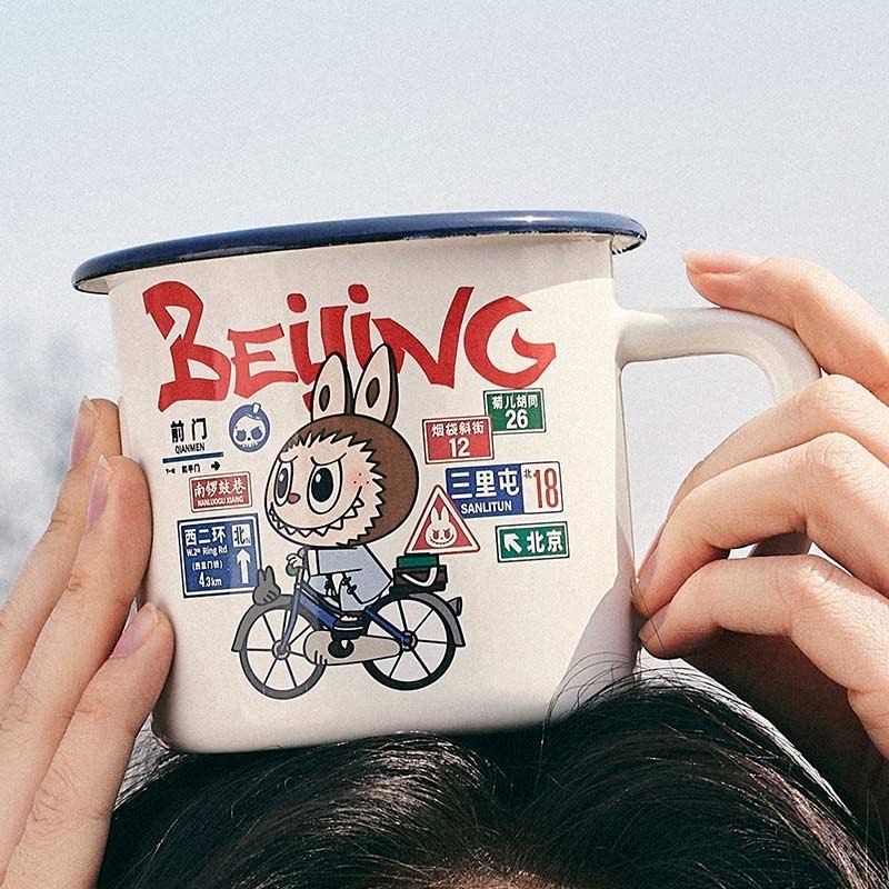 LABUBU shaped enameled stainless steel cup | Shopee Malaysia