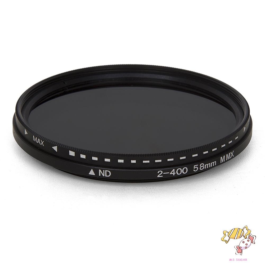 Lens ND Filter Kit Adjustable ND2 to ND400 Neutral Density for Camera ...