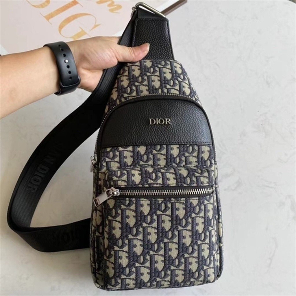 men's dior chest bag model: 6092 size: 30 × seventeen × | Shopee Malaysia