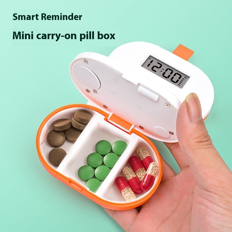 Hot-selling Smart Pill Box Timing Reminder Portable 7 Days Elderly ...