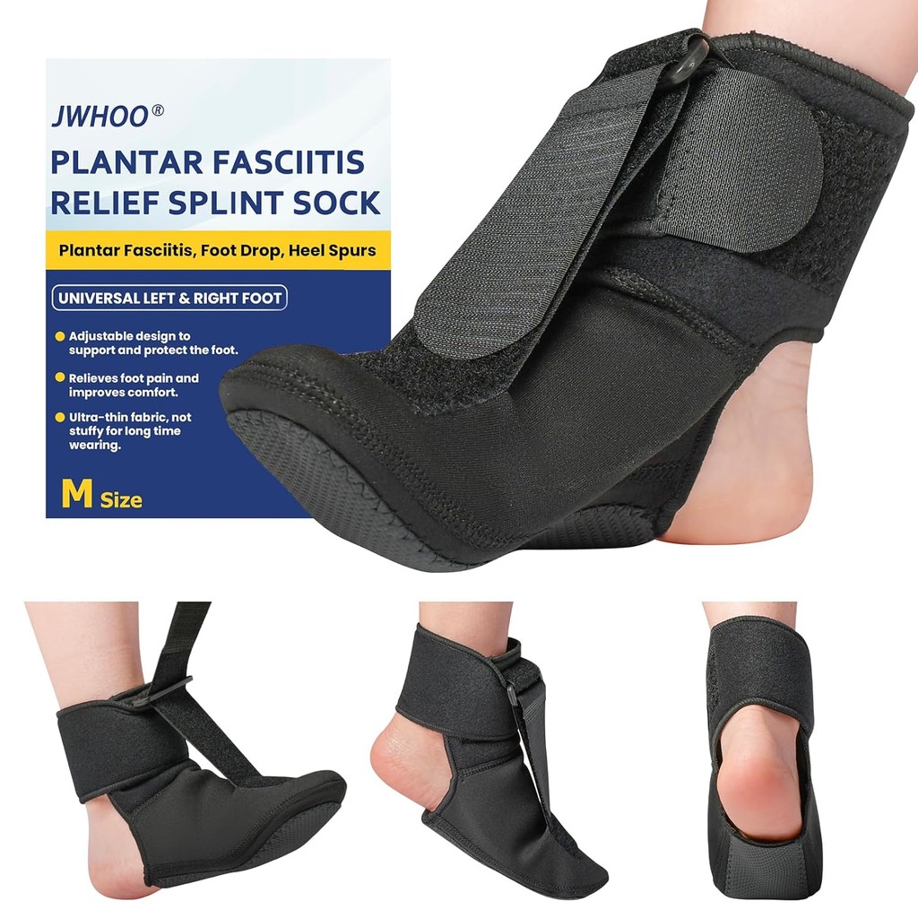 Plantar Fasciitis Brace Splint Sock - Night Orthotic Foot Drop Brace ...