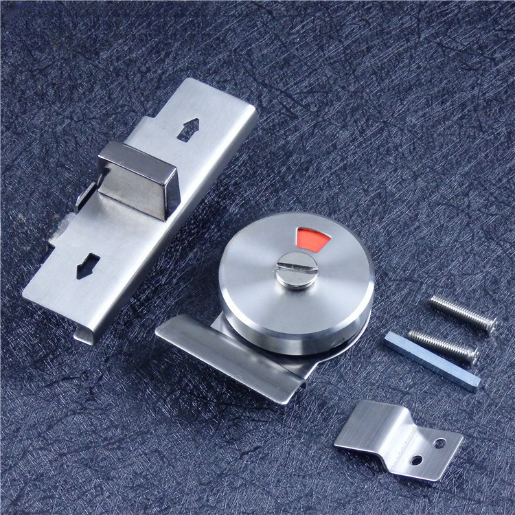 Easy Installation Stainless Steel Toilet Cubicles Hardware - Push Lock ...