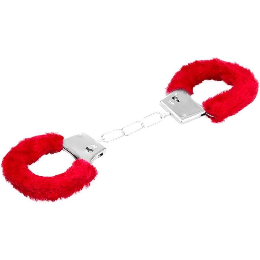 EIS Metal Handcuffs with Keys, Bondage Handcuffs, Pink Plush, Couple ...