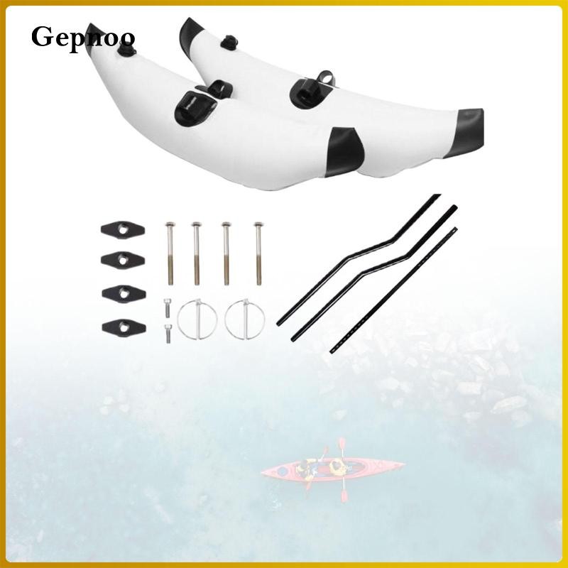 Gepnoo 2 Pieces Kayak Stabilizer Float with Arms Rod Balancer Standing ...