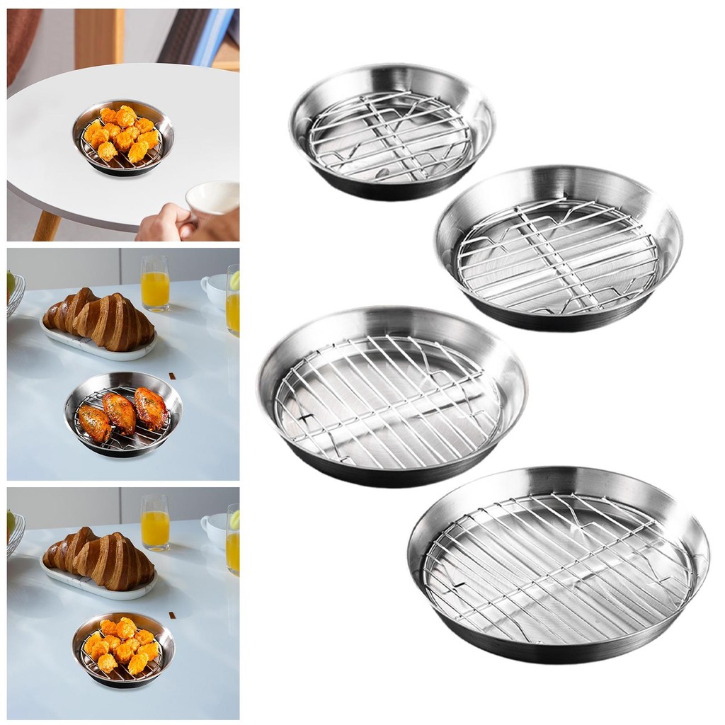 [dimccap] Roasting Pan and Rack Set Grilling Mesh Pan 304Stainless ...