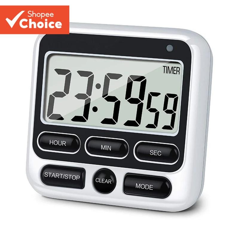 Digital Screen Kitchen Timer Large Display Digital Timer Square Cooking ...