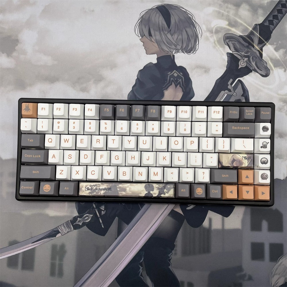 NieR:Automata 2B Keycap Cherry Profile 128 Keys PBT Dye Sublimation ...
