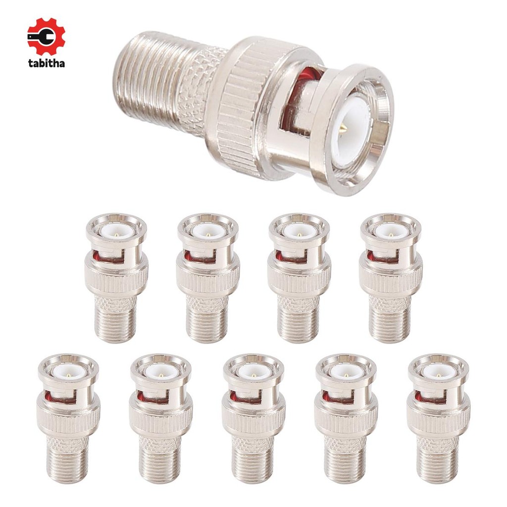 BNC Male to F Female CCTV Camera Coax Cable Connector (Pack of 10) | Shopee Malaysia