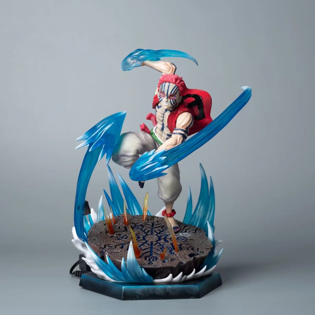Demon Slayer Winding Three GK Jane Carved Yiwoza Can Luminous Statue ...