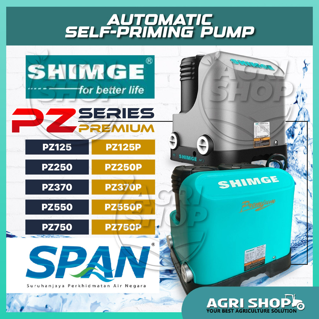 Agrishop SHIMGE PZ / PZ Premium Series Fully Automatic Self-Priming ...