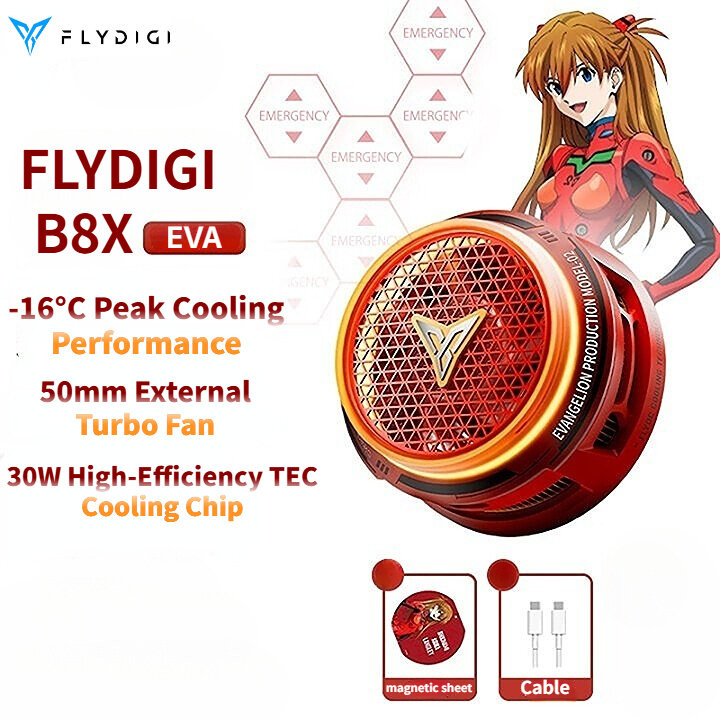 Flydigi B8X EVA Magnetic Phone Cooler Fan Ultra Fast Heat Dissipation ...