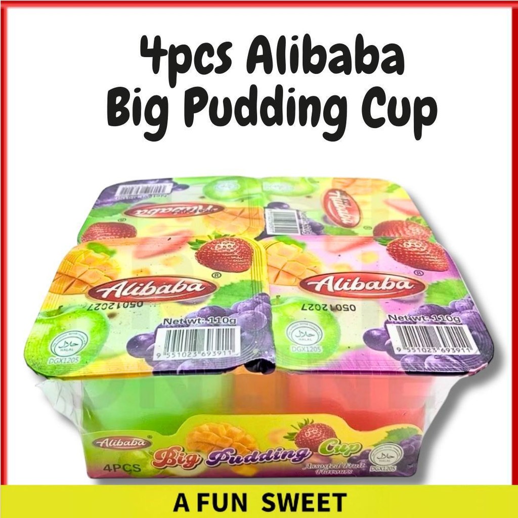 ALI - FRUITS FLAVOUR Big Pudding 4in1 Cup 4pcs Rasa Segar (AFS) | Shopee Malaysia