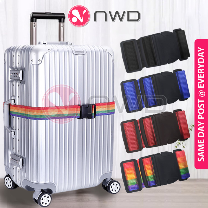 𝗙𝗜𝗫 𝗟𝗢𝗖𝗞 》 Luggage Bag Travel Strap Belt Adjustable Length Suitcase ...