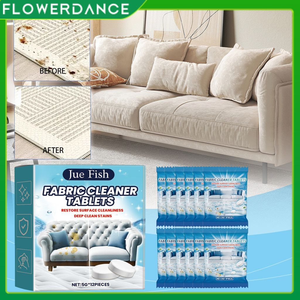 12pcs/box Fabric Sofa Effervescent Cleaning Tablets High Quality Multi ...