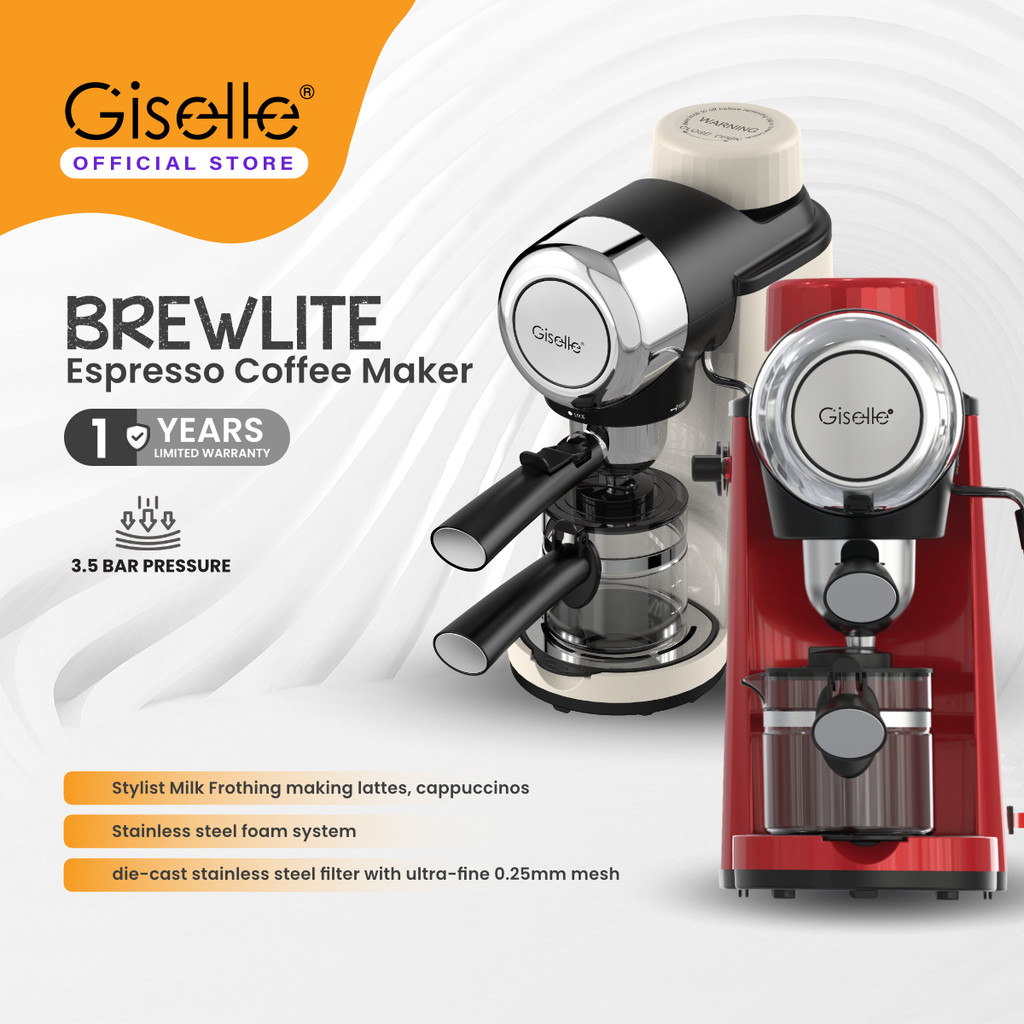 Giselle Espresso Coffee Milk Bubble Maker Machine 800W (KEA0330RD ...