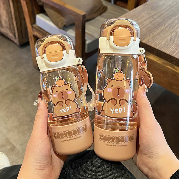 botol air budak botol air capybara Kapibara Children's Water Cup Summer ...