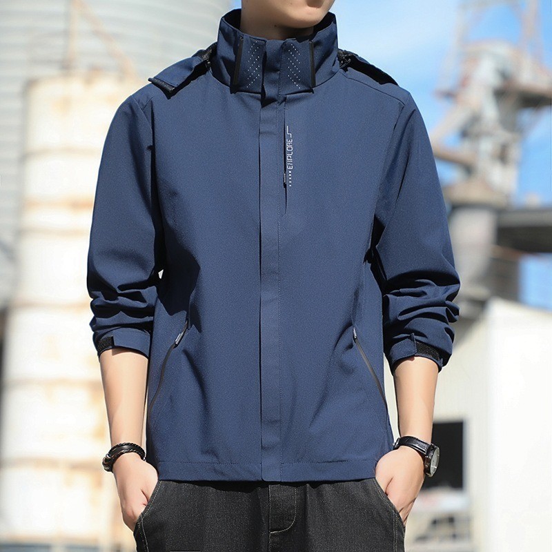 Waterproof Jacket for Women Removeable Hoodie Windproof Jacket Sport ...