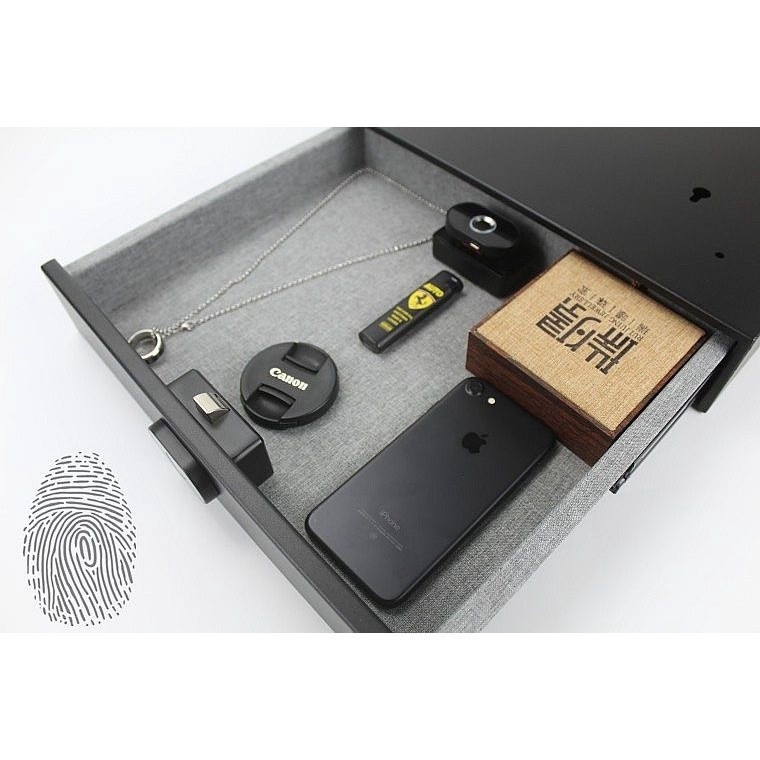 NEW Fingerprint Drawer Safe Box Household Wardrobe Hidden Safe Password ...