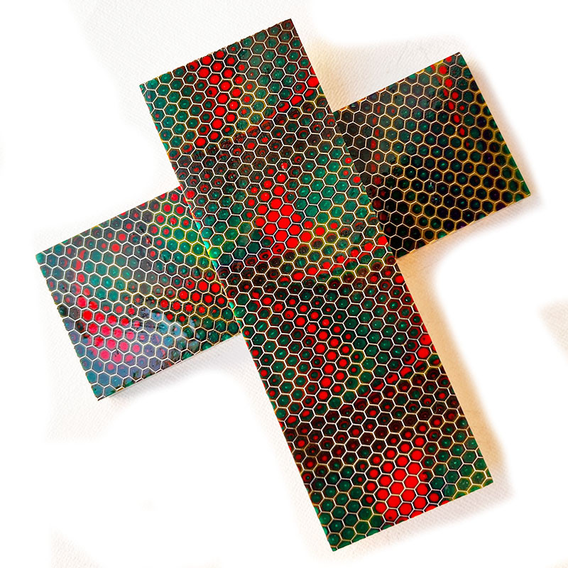 Snake Skin DIY Pattern Honeycomb Resin Handle Material Honeycomb Patch ...