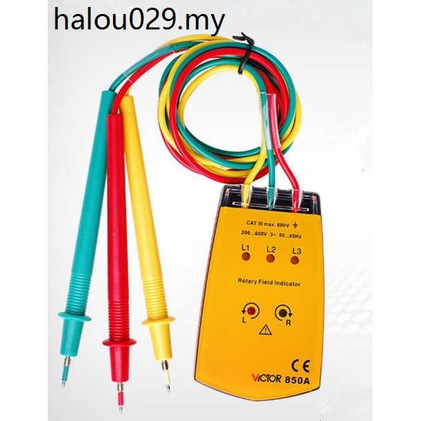Victory Phase Tester VC850A Three-Phase AC Phase Meter Phase Sequence ...