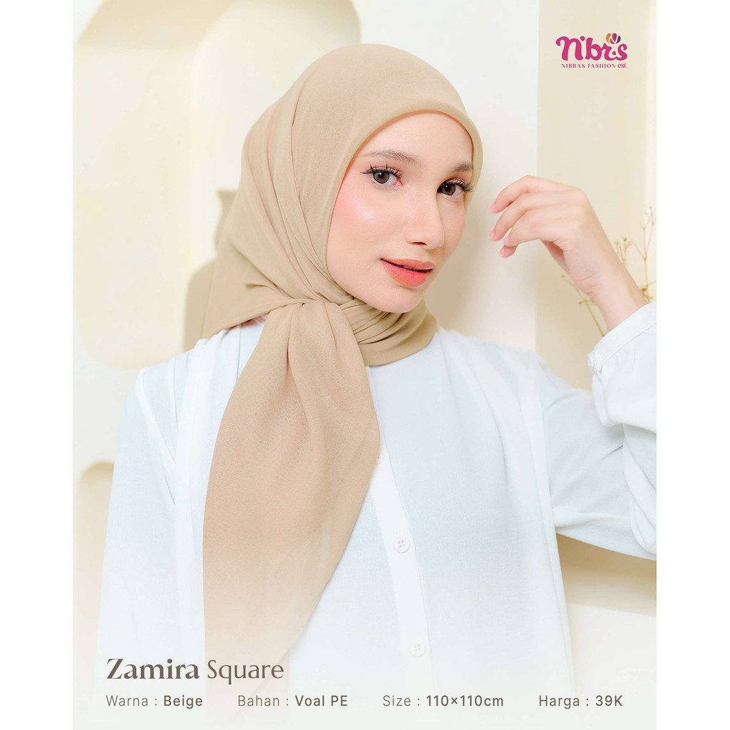 Plain Rectangular Hijab Zamira Square Hijab Simple By Nibras Hijab ...