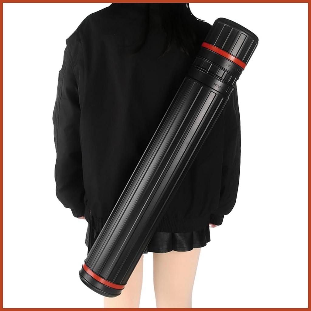 Poster Storage Tube Extendable Artwork Case Blueprint Carrier Tube with ...