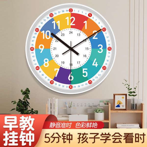 wall clock jam dinding Ear Early Childhood Education Learning Wall ...