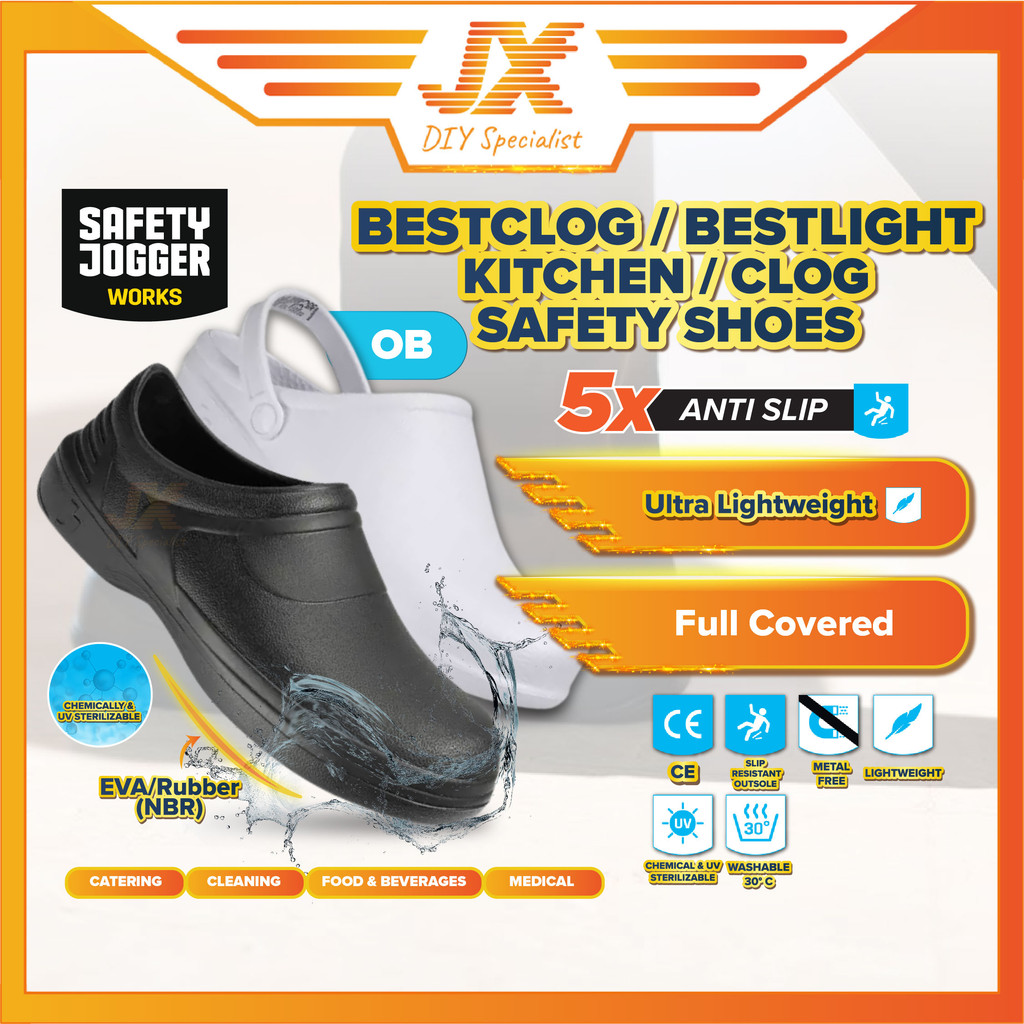 Safety Jogger BestLight BestClog Chef Safety Shoes Oxypas Non Slip ...