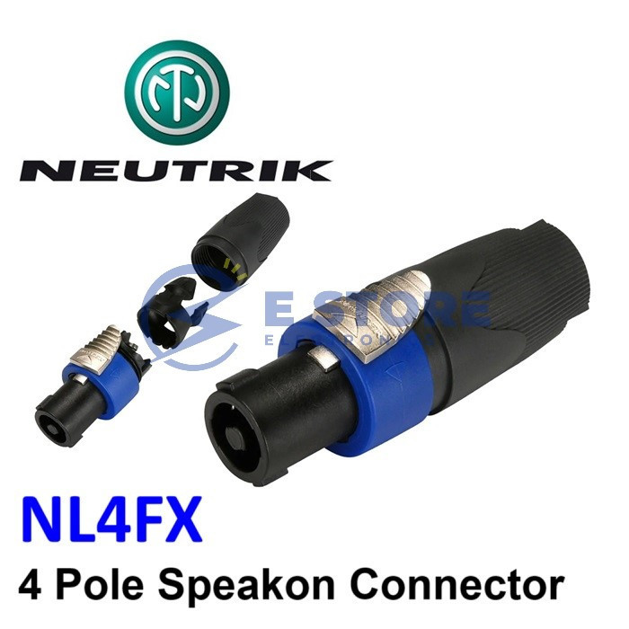 NEUTRIK NL4FX 4 Pole Speakon Connector | Shopee Malaysia