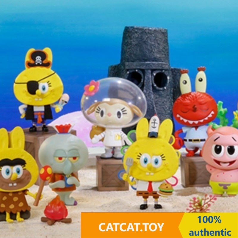 POPMART LABUBU SpongeBob SquarePants Series Mystery Box Ornaments ...