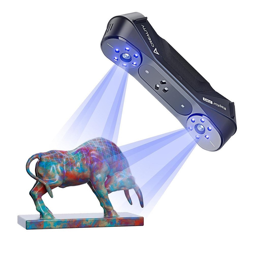 Creality CR-Scan Raptor Pro | 22+7 Blue/NIR Laser | Handheld | Shopee ...