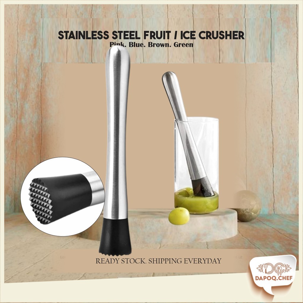 DC Bar Tool Hammer Stainless Steel Cocktail Shaker Muddler Ice Mixer ...