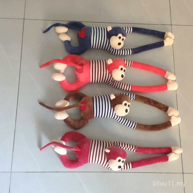 Mainan Mewah Monyet Bersenjata Panjang Monyet Kecil Tahun Anak Patung ...