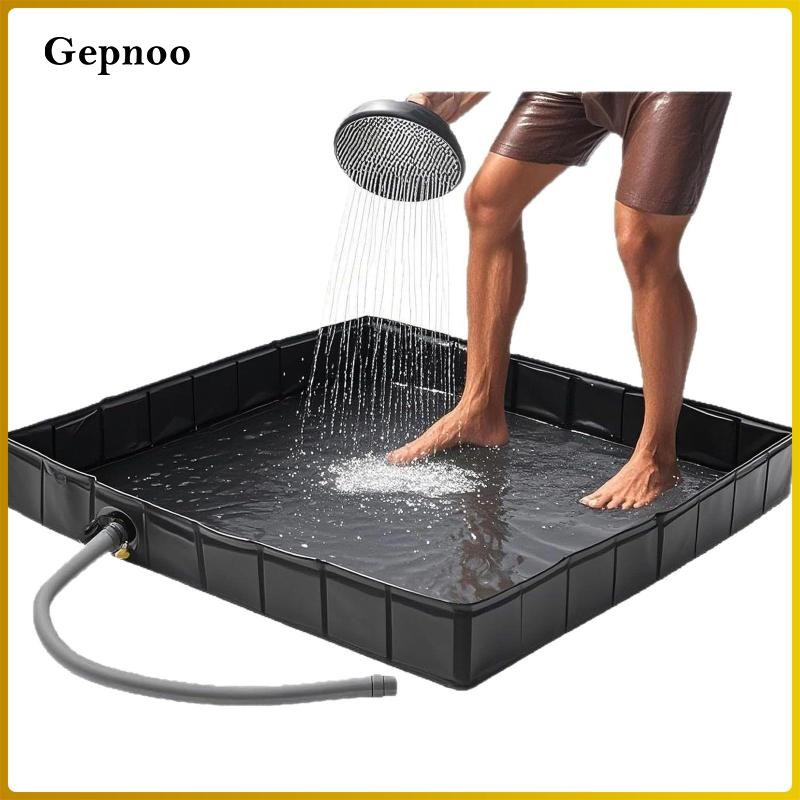 Gepnoo Shower Tent Awning Base Shower Tray Camping Portable Shower Base ...
