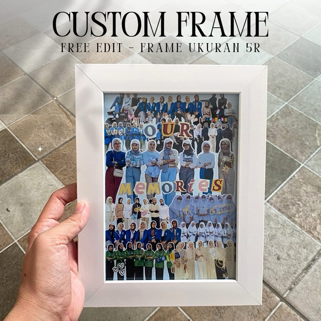 WORDGIFT Frame 5R Scrapbook 2D Bestie Gift Class Photo Class Gift ...