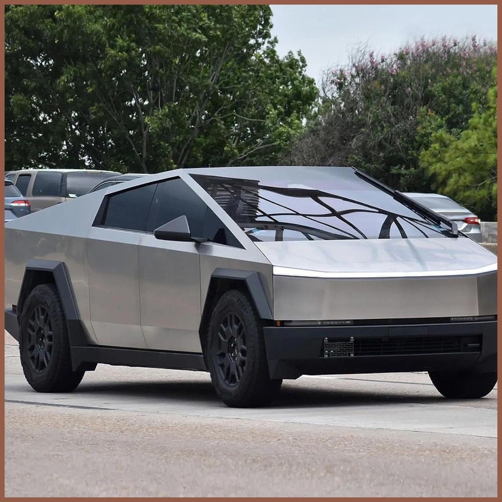 For Tesla Cybertruck Car Licenses Plate Covers Car Black License Plate ...