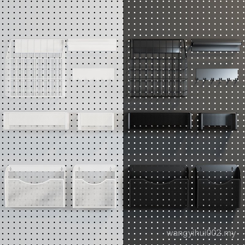 Magnetic Shelf Enamel Board Dormitory Hole Board Magnet Storage Box ...