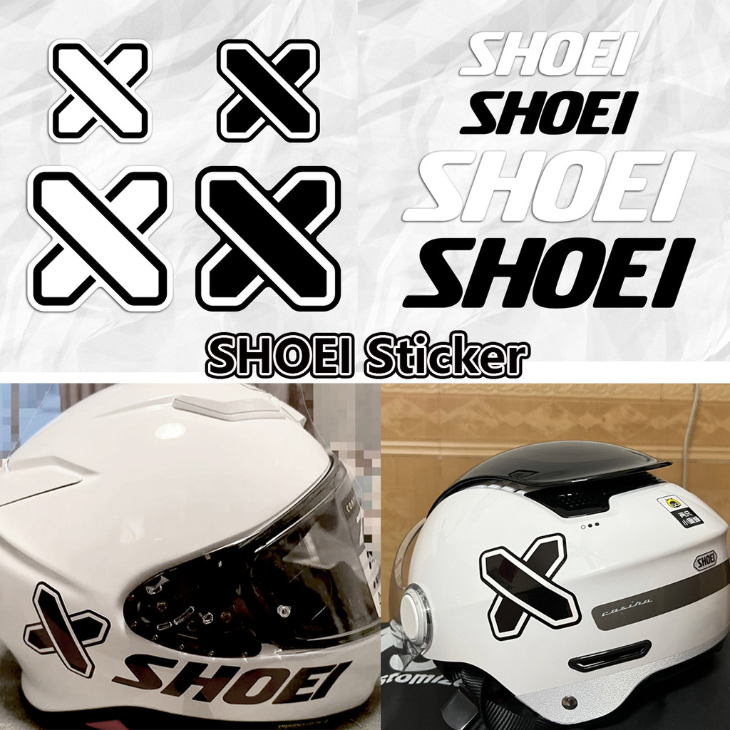 Reflective SHOEI Sticker Motorcycle Helmet Vinyl Waterproof Decal ...