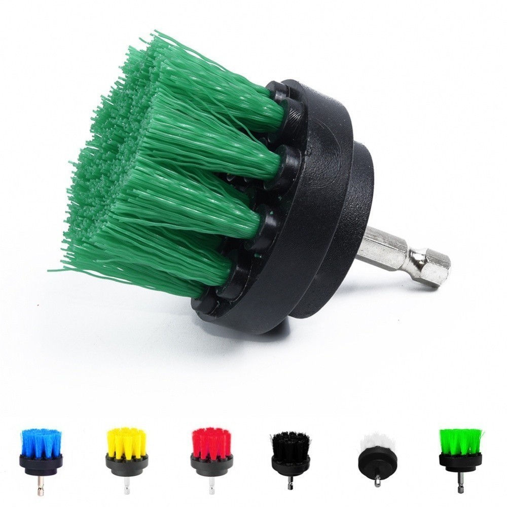 6.35mm Hex Electric Nylon Drill Brush Cleaner For Cleaning Bathroom ...