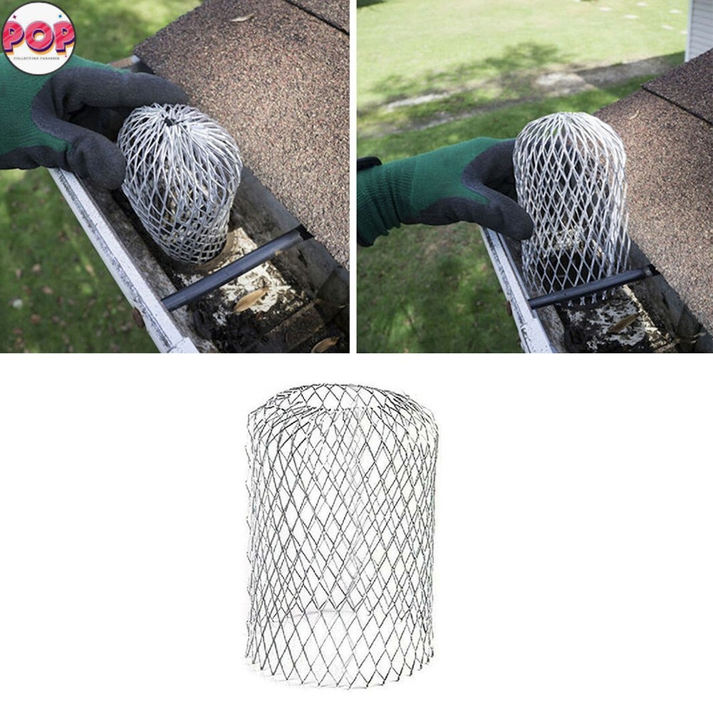 POP [Ready stock]Metal Mesh Gutter Leaf Debris Mud Trap Guards Drain ...