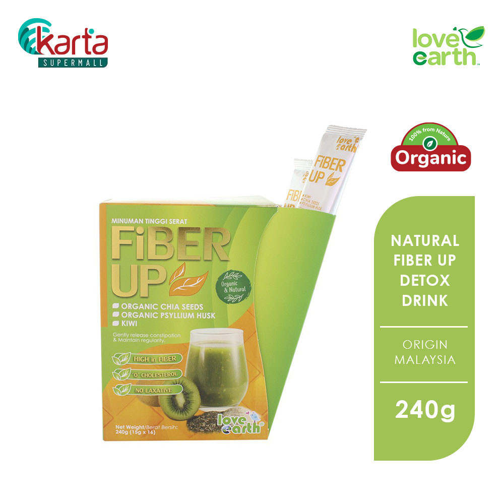 Love Earth Fiber Up Detox Drink 240g (15g x 16 sachets) | Shopee Malaysia