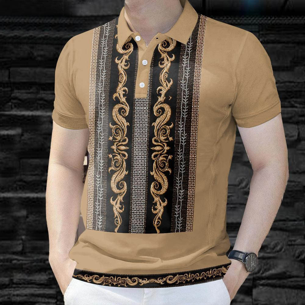 Ethnic Style Men's Barong Polo Shirt for men Vintage Polo shirt ASEAN ...