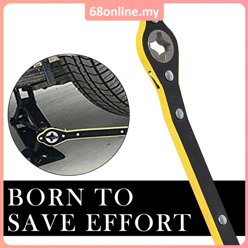 [Johor Seller] Heavy Duty Car Scissor Garage Jack Stabilizer Handle ...
