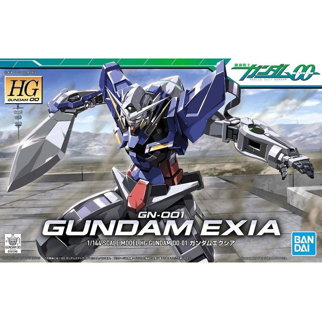 Bandai HG 1/144 Gundam Exia Gundam 00 Model Kits | Shopee Malaysia